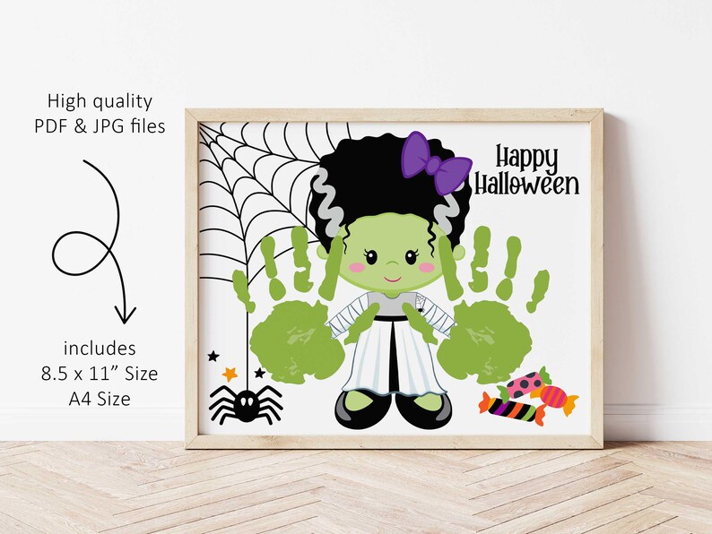 Halloween Handprint Craft - Preschool Halloween Craft - Children's ...