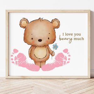 Mother's Day Footprint - Mother's Day Gift - Valentine's Day Footprint ...