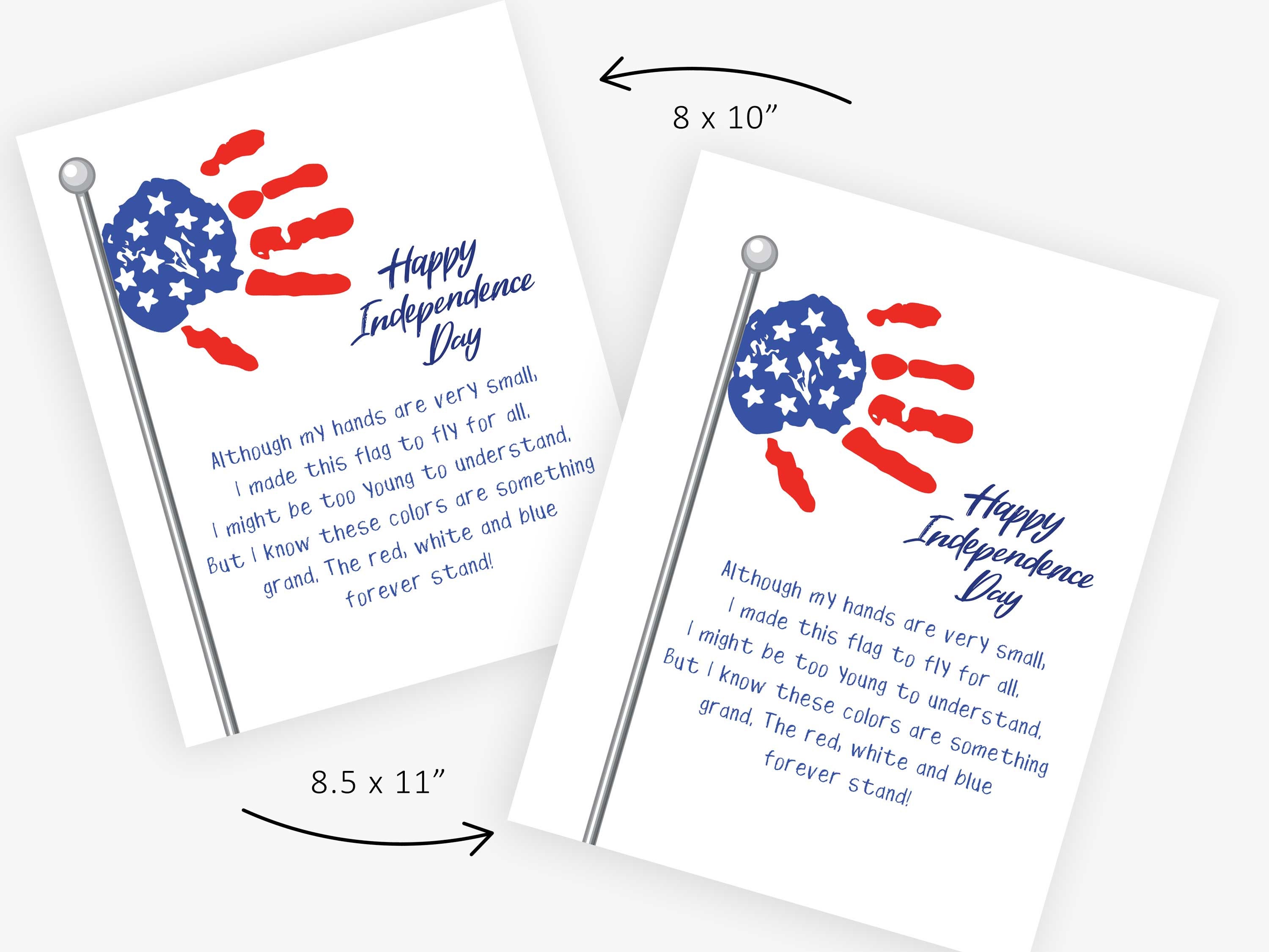 Handprint Art Craft - Fourth of July Craft - Fourth of July Handprint ...