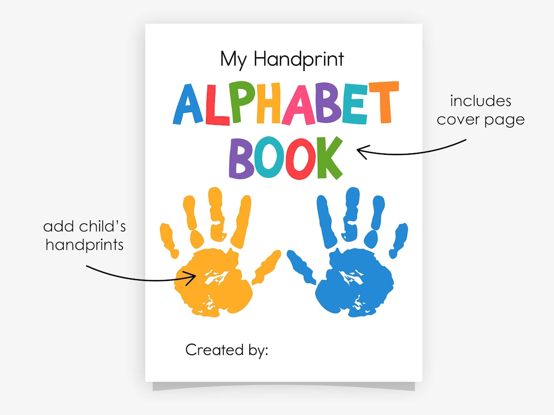 Alphabet Handprint - Animal Alphabet Handprint - Preschool Alphabet ...