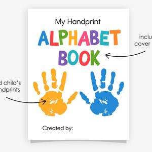 Alphabet Handprint Craft - Handprint Alphabet Book - Handprint Memory ...