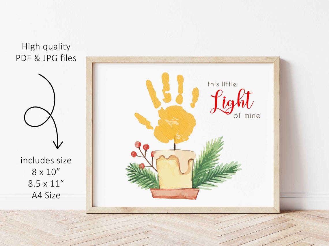 Christmas Handprint Craft - Christmas Handprint Keepsake - Christmas ...