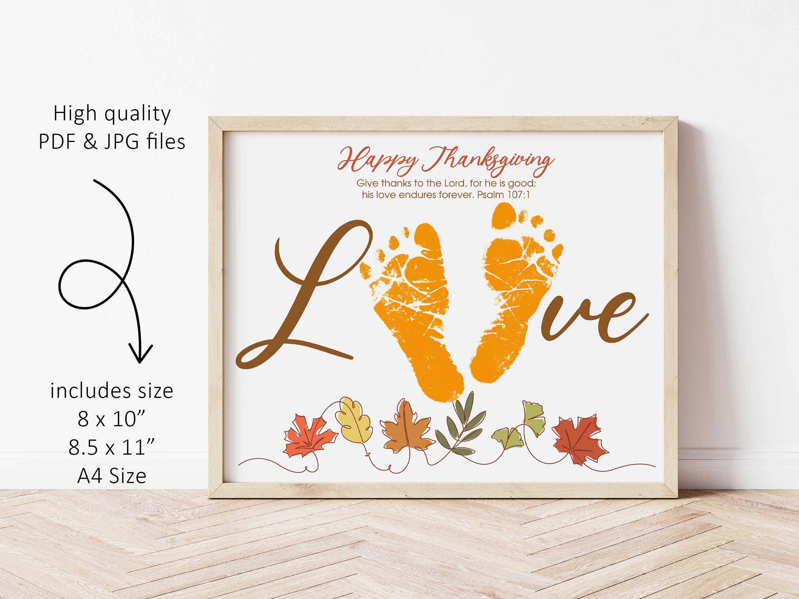 Thanksgiving Footprint Craft - Thanksgiving Footprint Art - Preschool ...