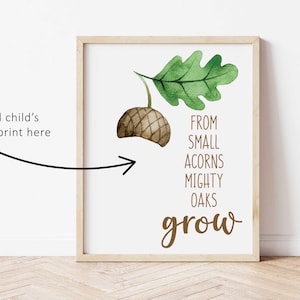 Fall Handprint Craft - Acorn Handprint Craft - Preschool Thanksgiving ...