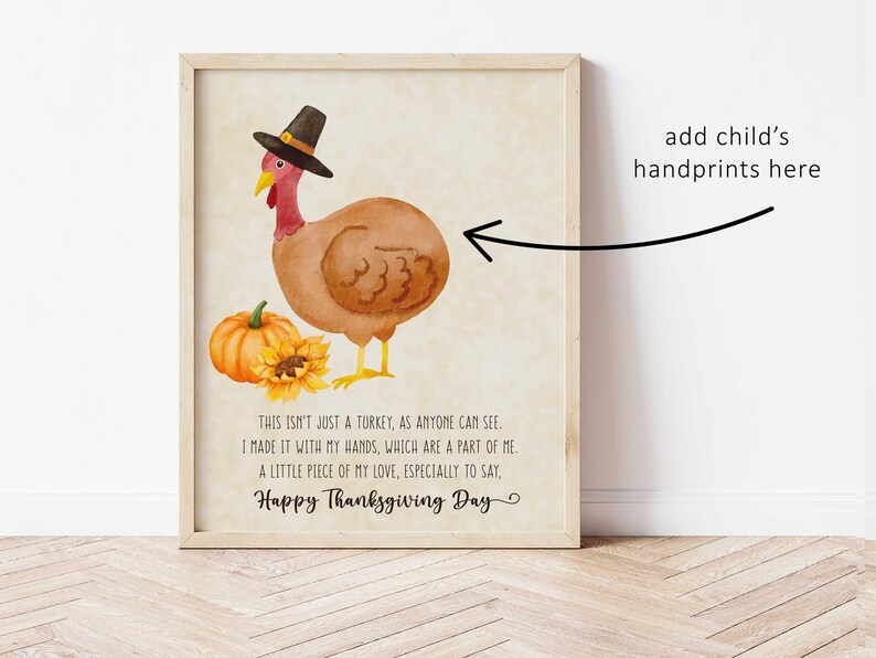 Thanksgiving Handprint Craft - Preschool Thanksgiving Craft - Kids ...