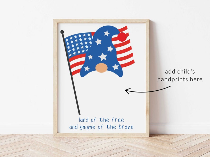 Handprint Art Craft - Fourth of July Craft - Fourth of July Handprint ...