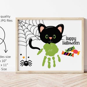 Halloween Handprint Craft - Preschool Halloween Craft - Children's ...