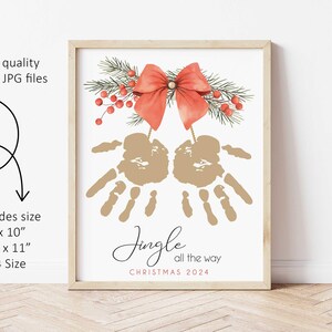Christmas Handprint Craft - Christmas Handprint Keepsake - Christmas ...