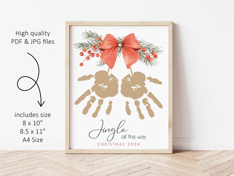 Christmas Handprint Craft - Christmas Handprint Keepsake - Christmas ...