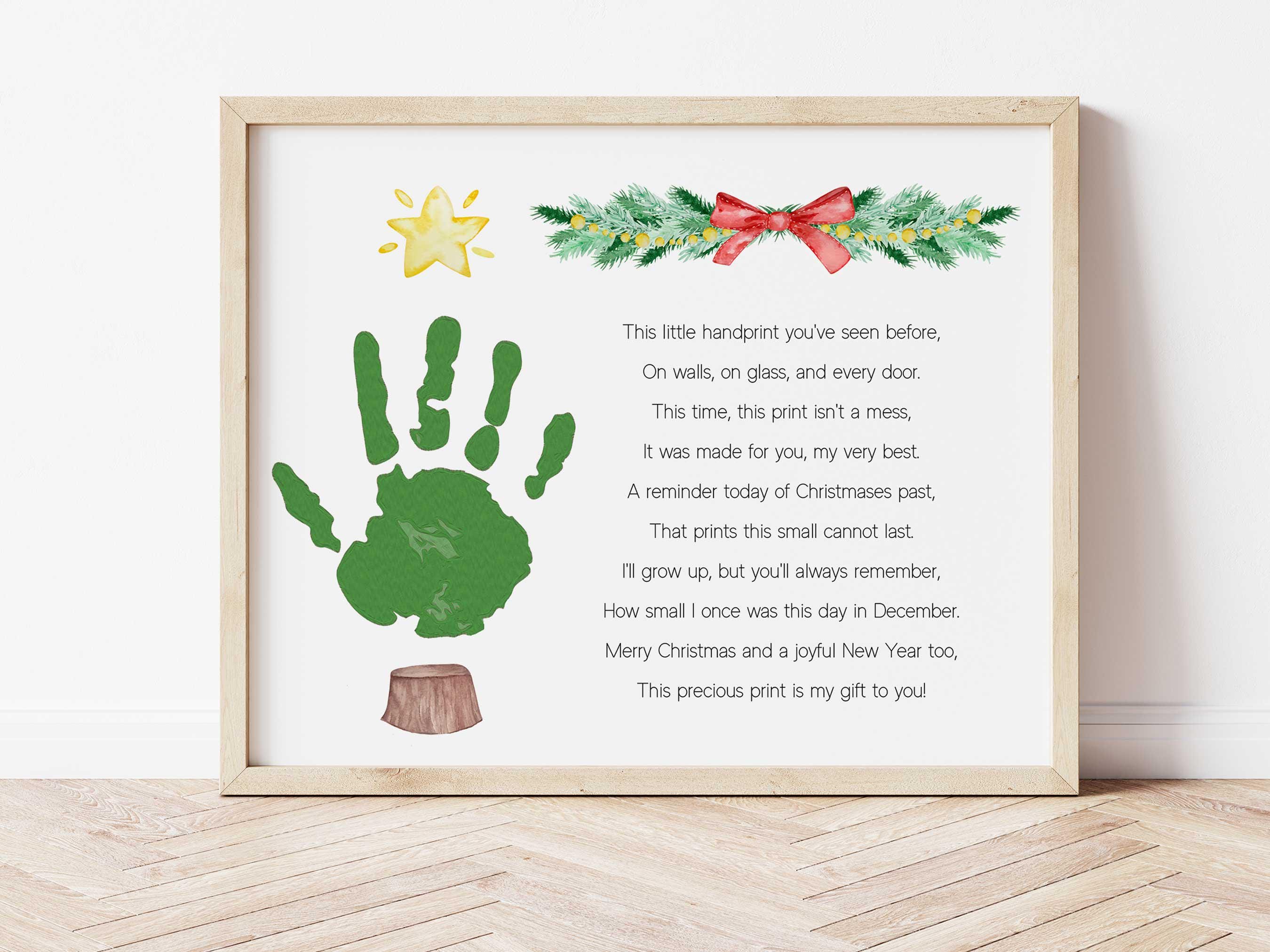 Christmas Handprint Craft - Christmas Handprint Poem - Christmas ...