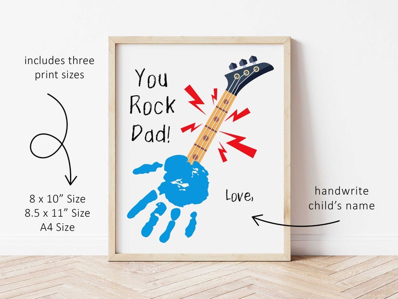 Handprint Craft for Dad - Handprint Card for Dad - Father's Day ...