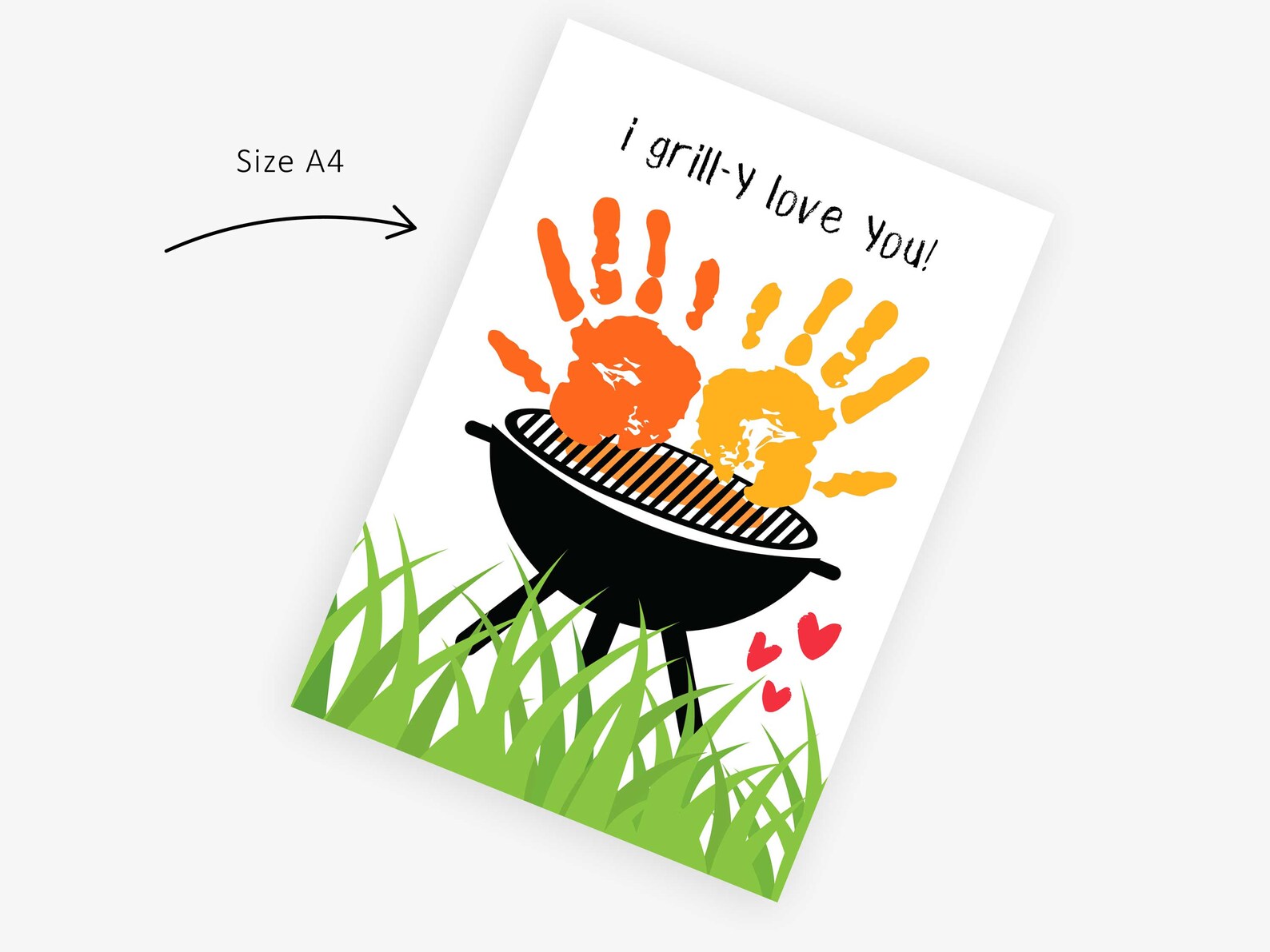 Handprint Craft for Dad - Handprint Card for Dad - Father's Day ...