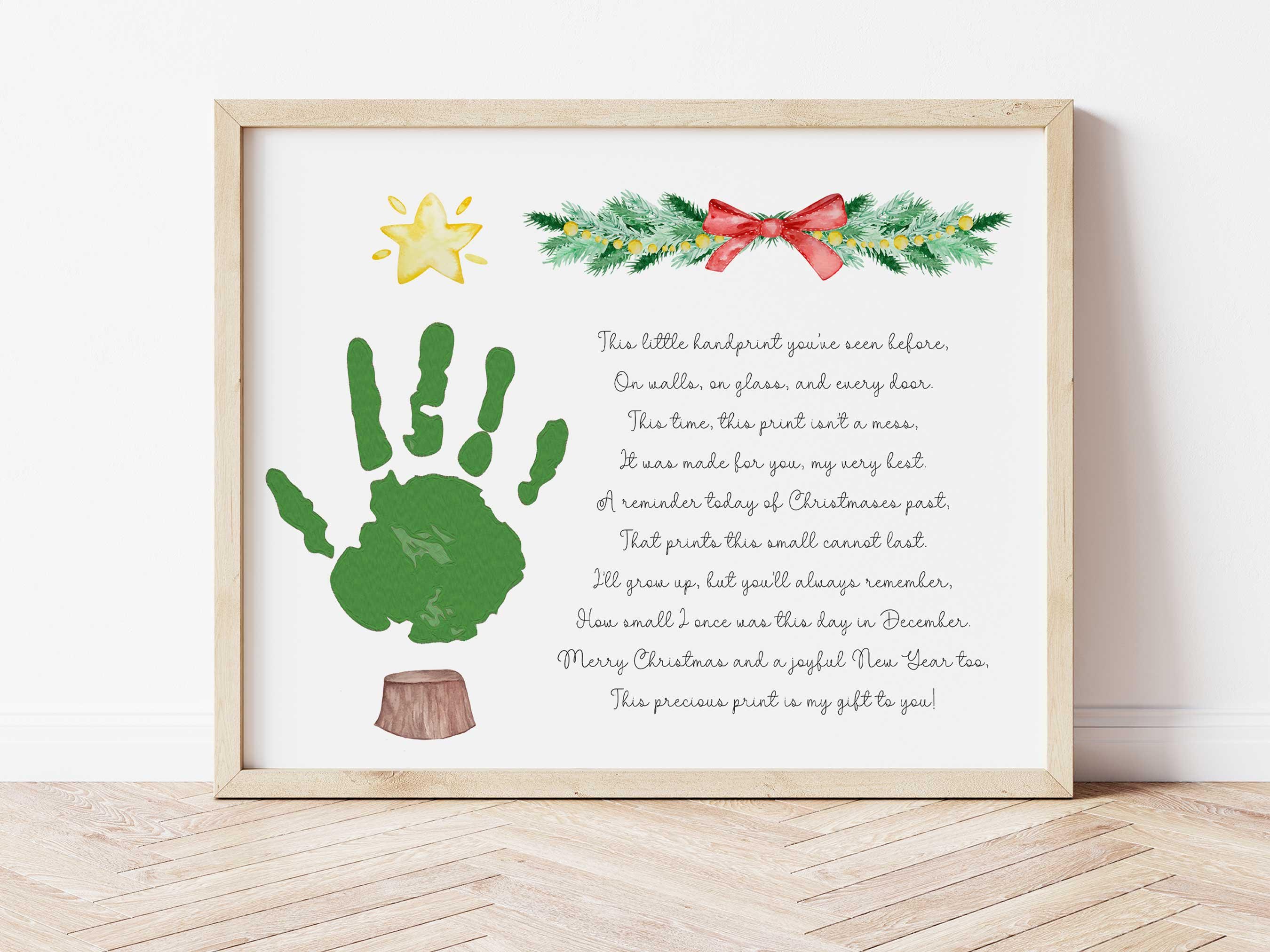 Christmas Handprint Craft - Christmas Handprint Poem - Christmas ...