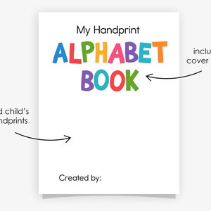Alphabet Handprint Craft - Handprint Alphabet Book - Handprint Memory ...