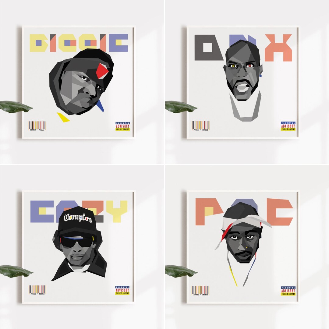 Album Cover Hip Hop RAPPERS PRINT BUNDLE, American Rap Artists Print ...