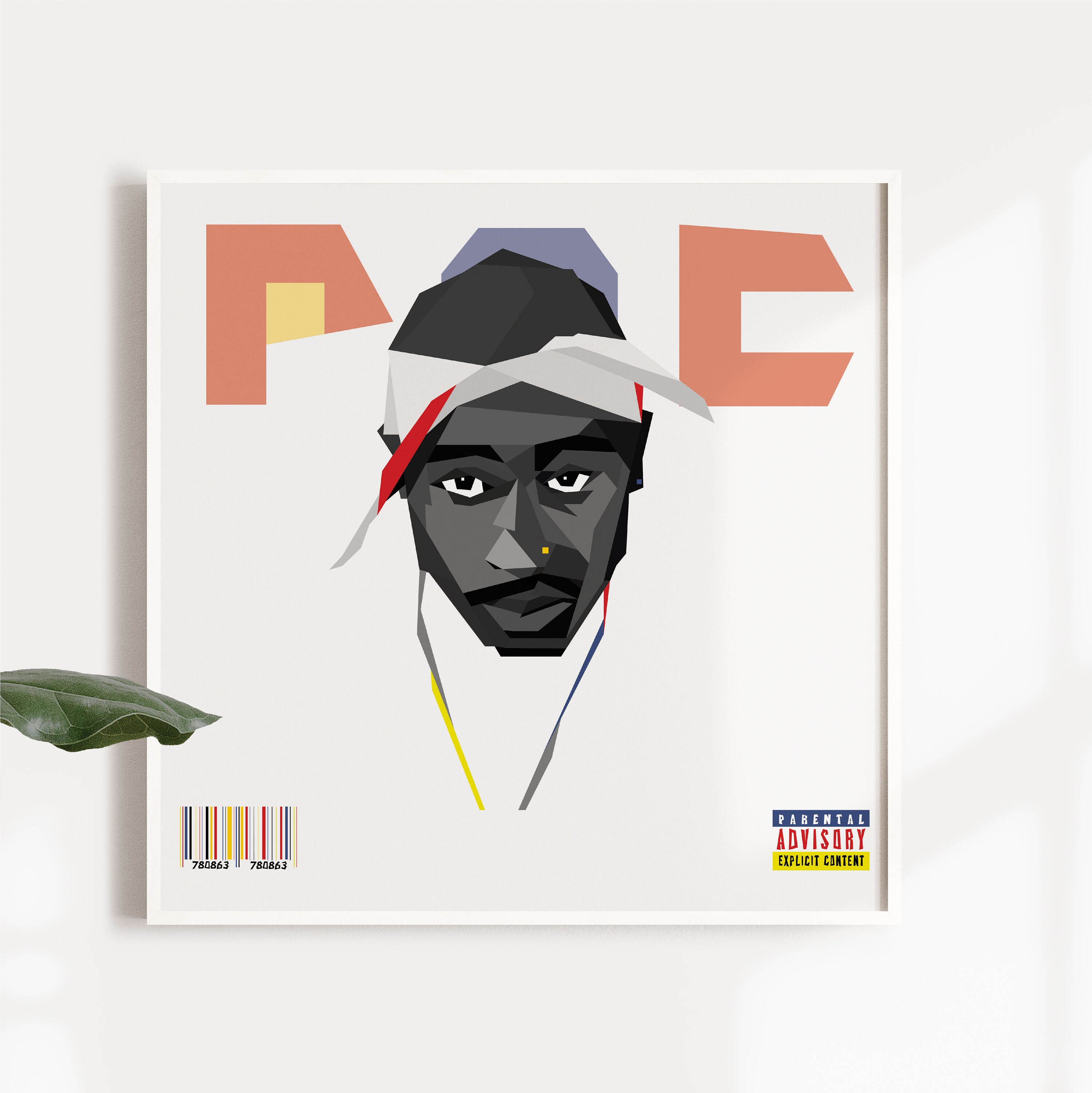 2 Pac Print | Music Wall Decor | Album Prints | Minimal Art | Music ...