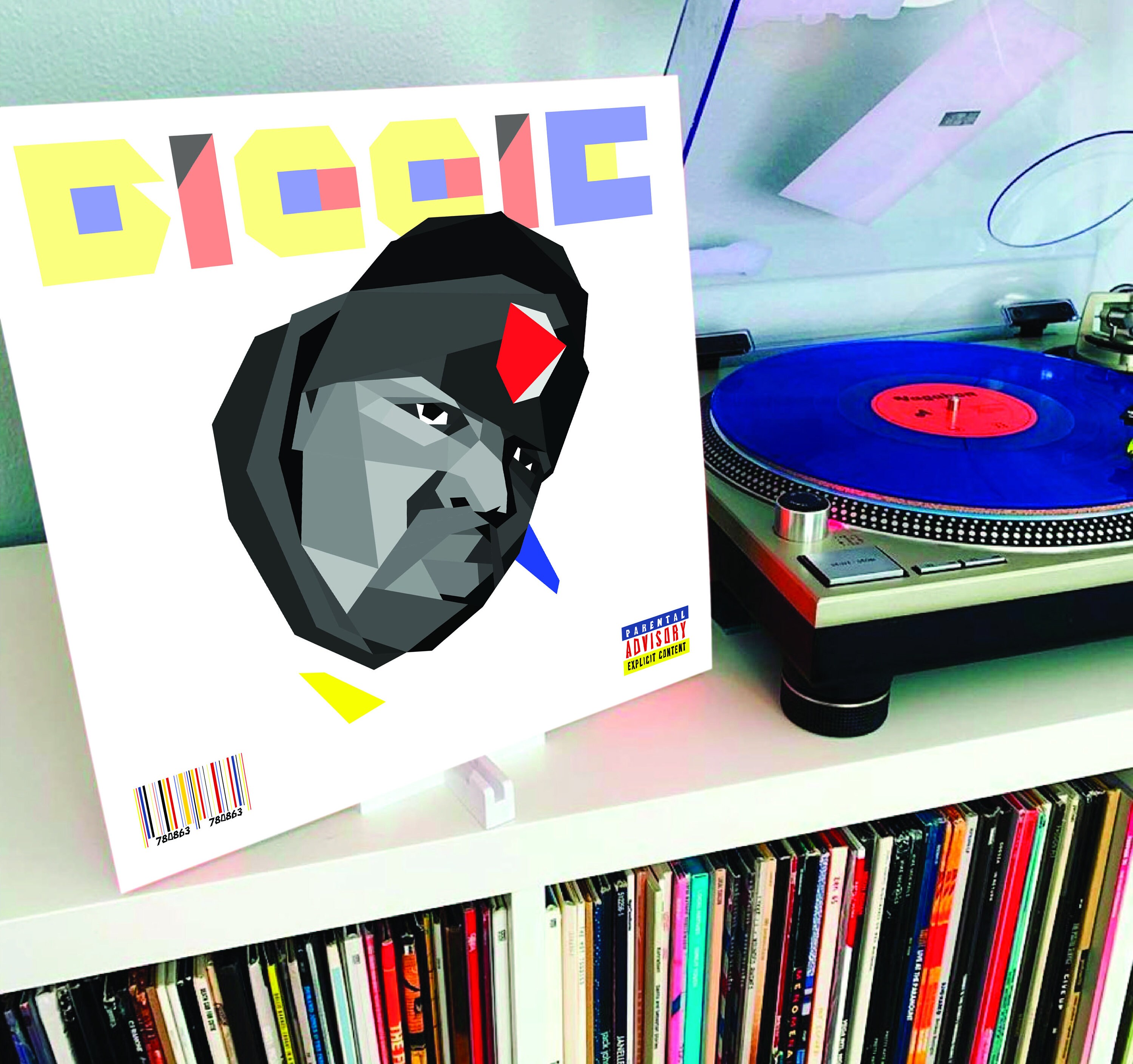 Set of 4 Digital Prints Printable Modern Art Music Poster Custom Vinyl ...