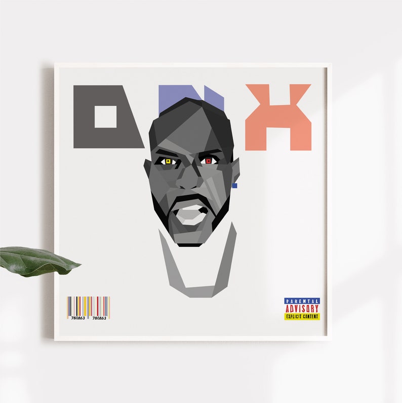 DMX Print ALBUM COVER Hip Hop Rapper Wall Art, Compton Album Print ...