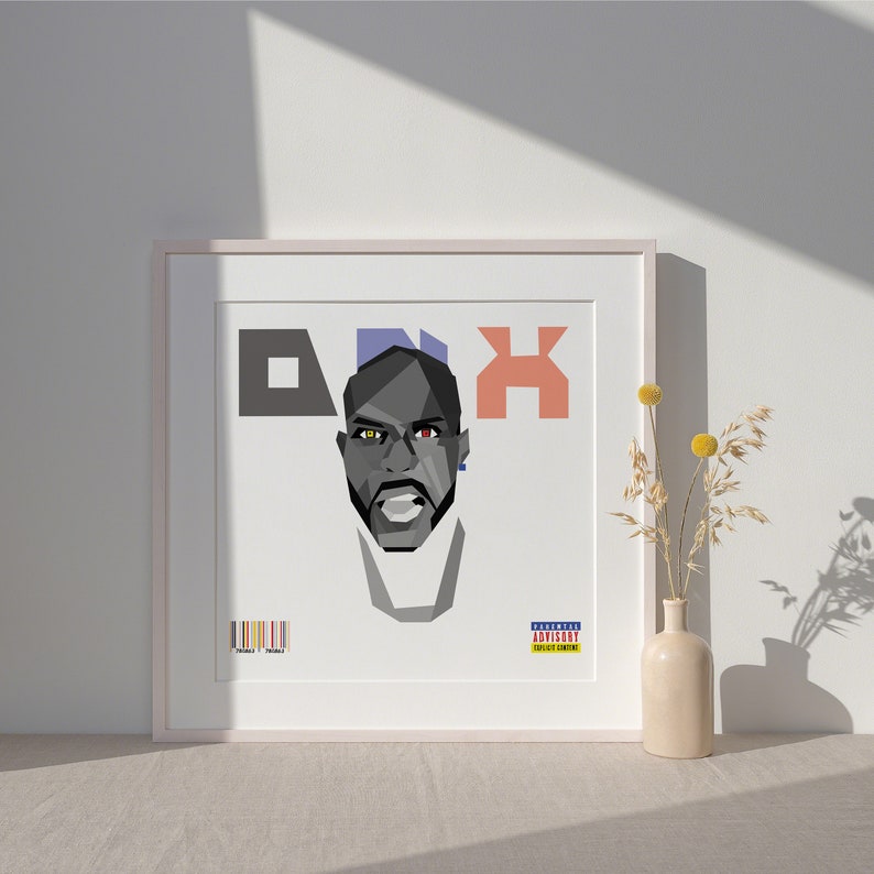 DMX Print ALBUM COVER Hip Hop Rapper Wall Art, Compton Album Print ...