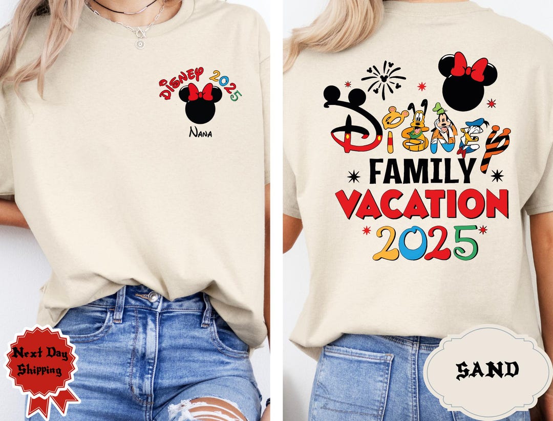 Disney 2025 Family Vacation Shirts, Mickey Castle 2025 Shirts, Disneyland Family Trip Shirt ...