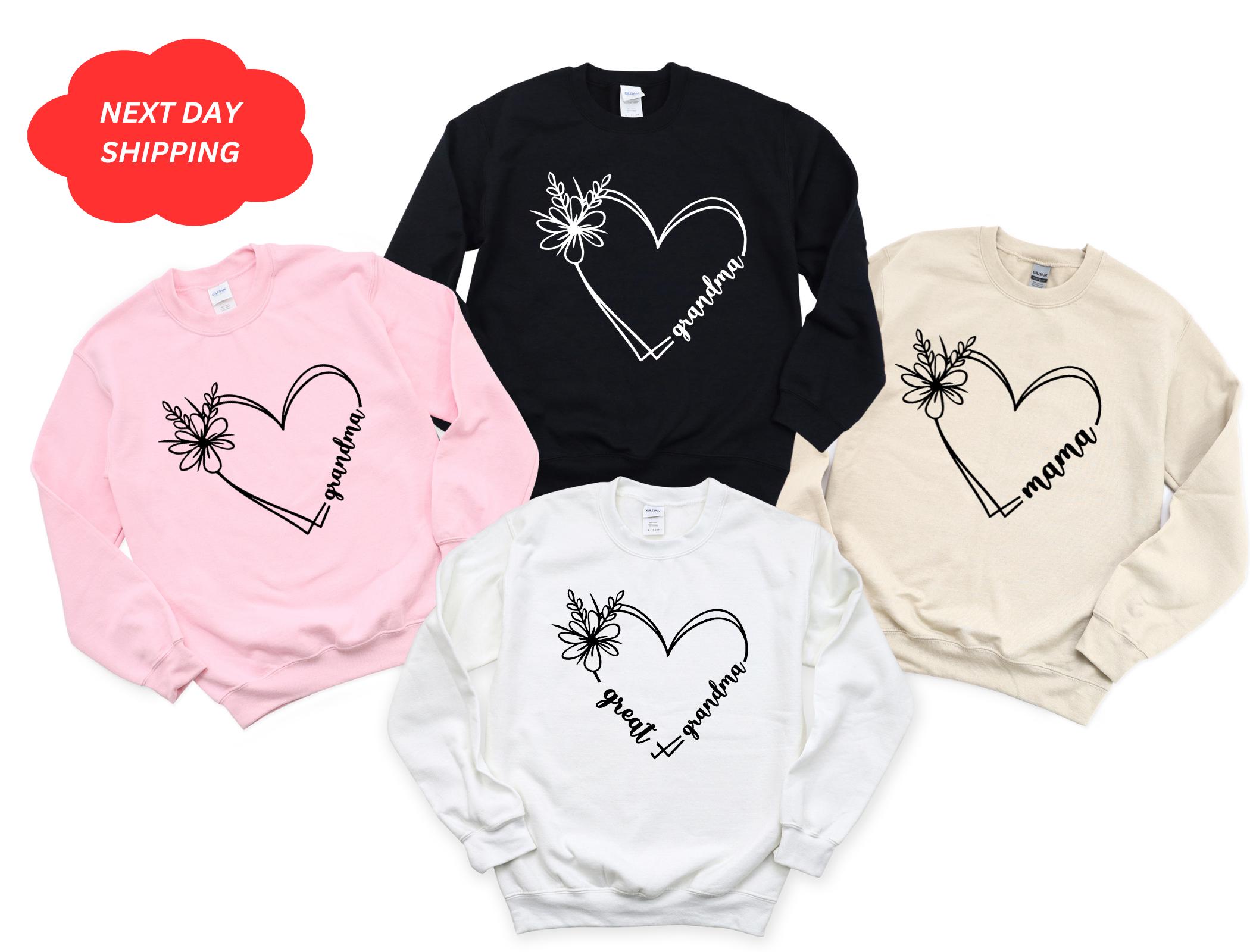Custom Mama Shirt and Shirt With Kids Names, Personalized Mama Sweat ...