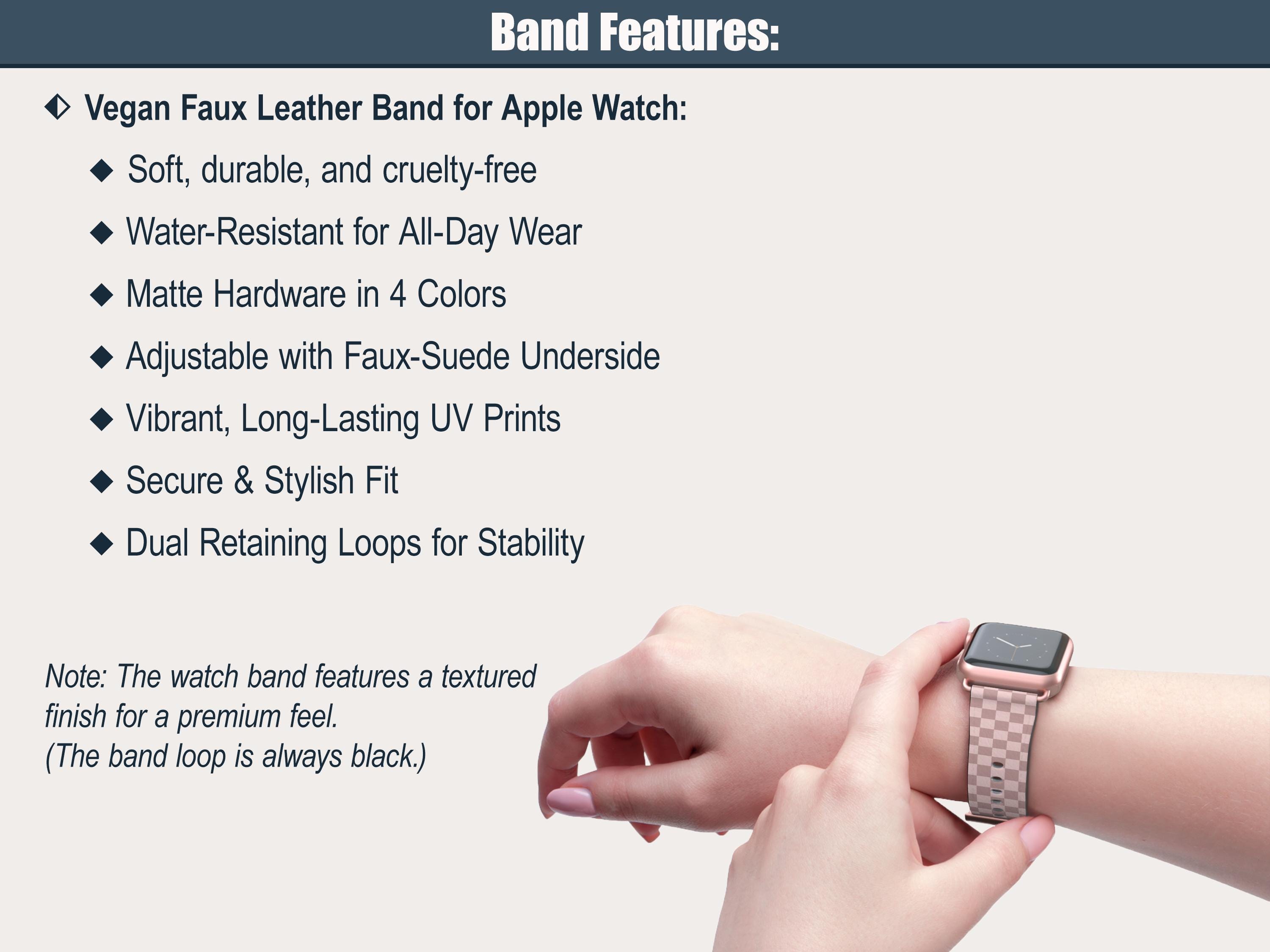 Retro Checkered Apple Watch Band for Series 10 9 8 7 6 5 4 SE Ultra ...