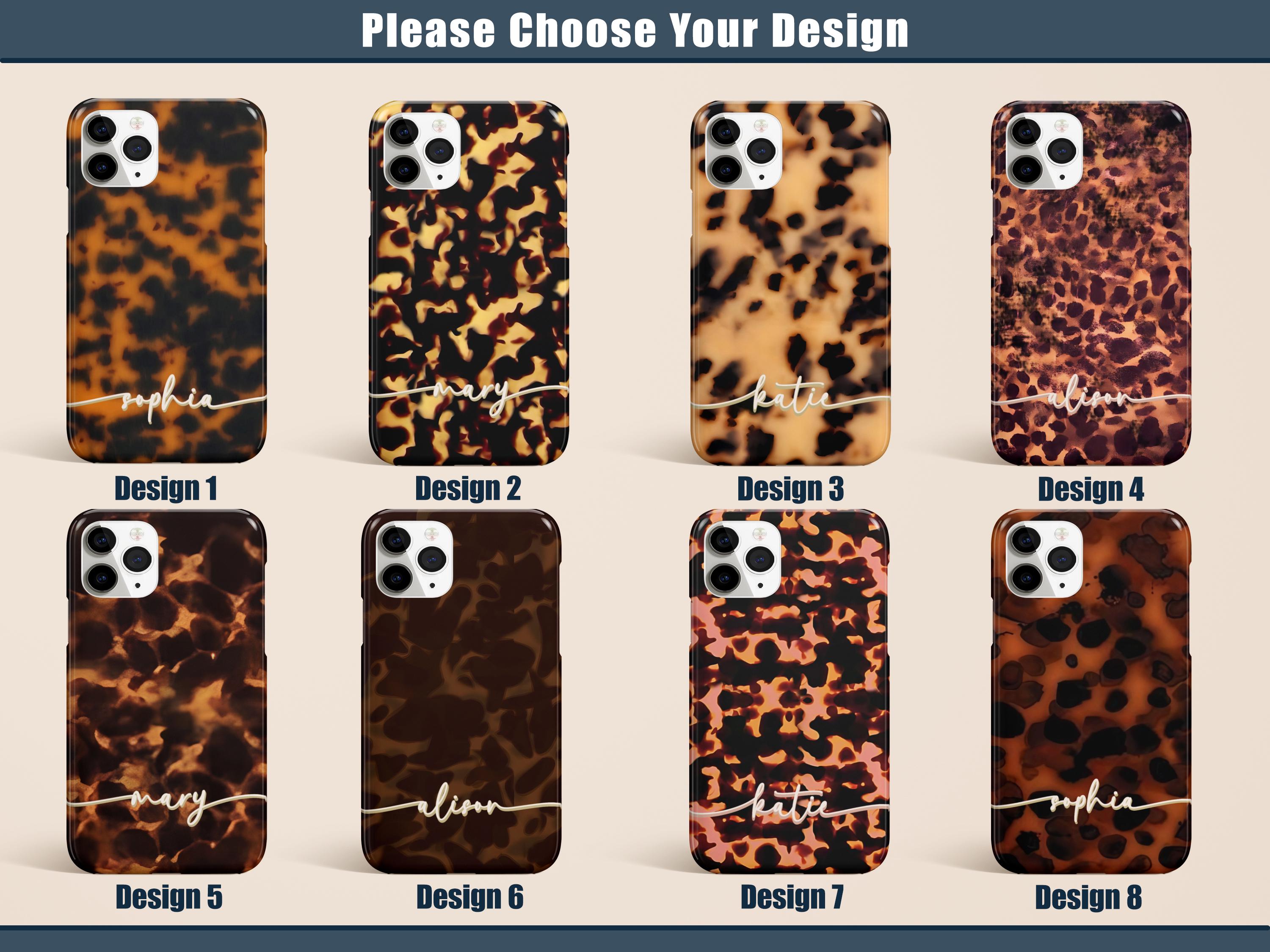 Tortoise Shell Phone Case Monogram Personalized Custom Initials for ...