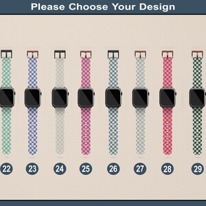 Retro Checkered Apple Watch Band for Series 10 9 8 7 6 5 4 SE Ultra ...