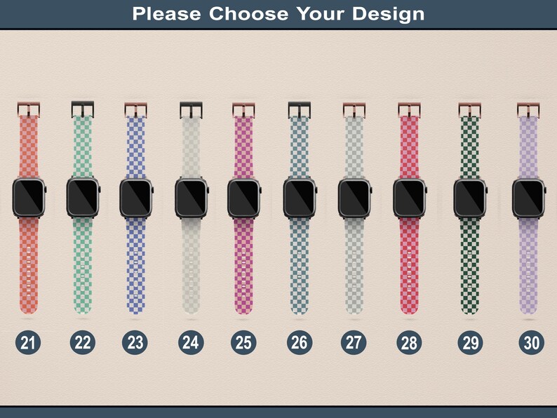 Retro Checkered Apple Watch Band for Series 10 9 8 7 6 5 4 SE Ultra ...