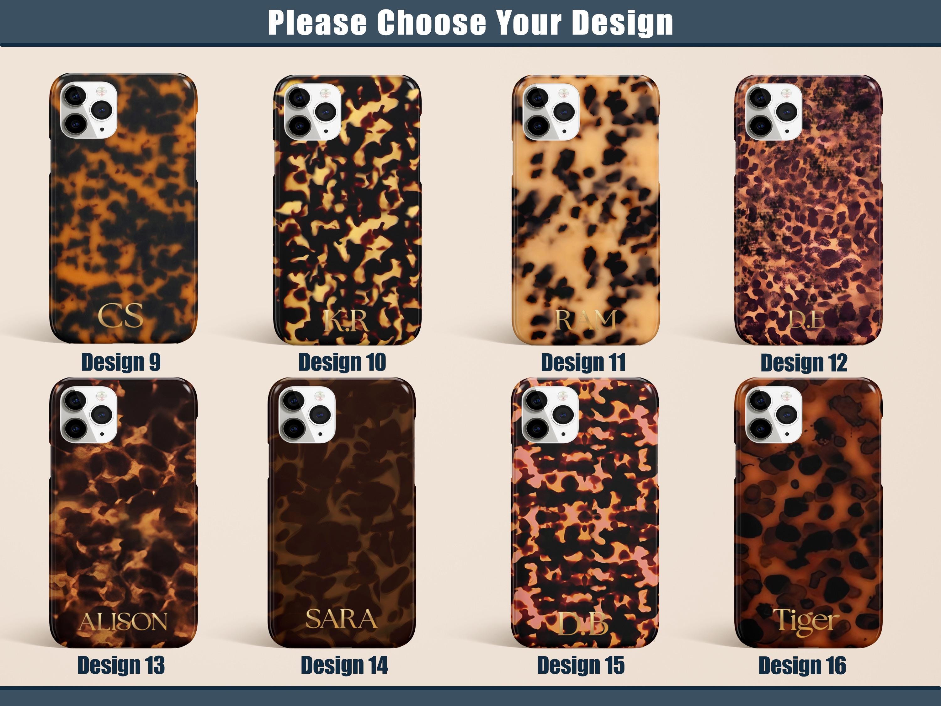Tortoise Shell Phone Case Monogram Personalized Custom Initials for ...