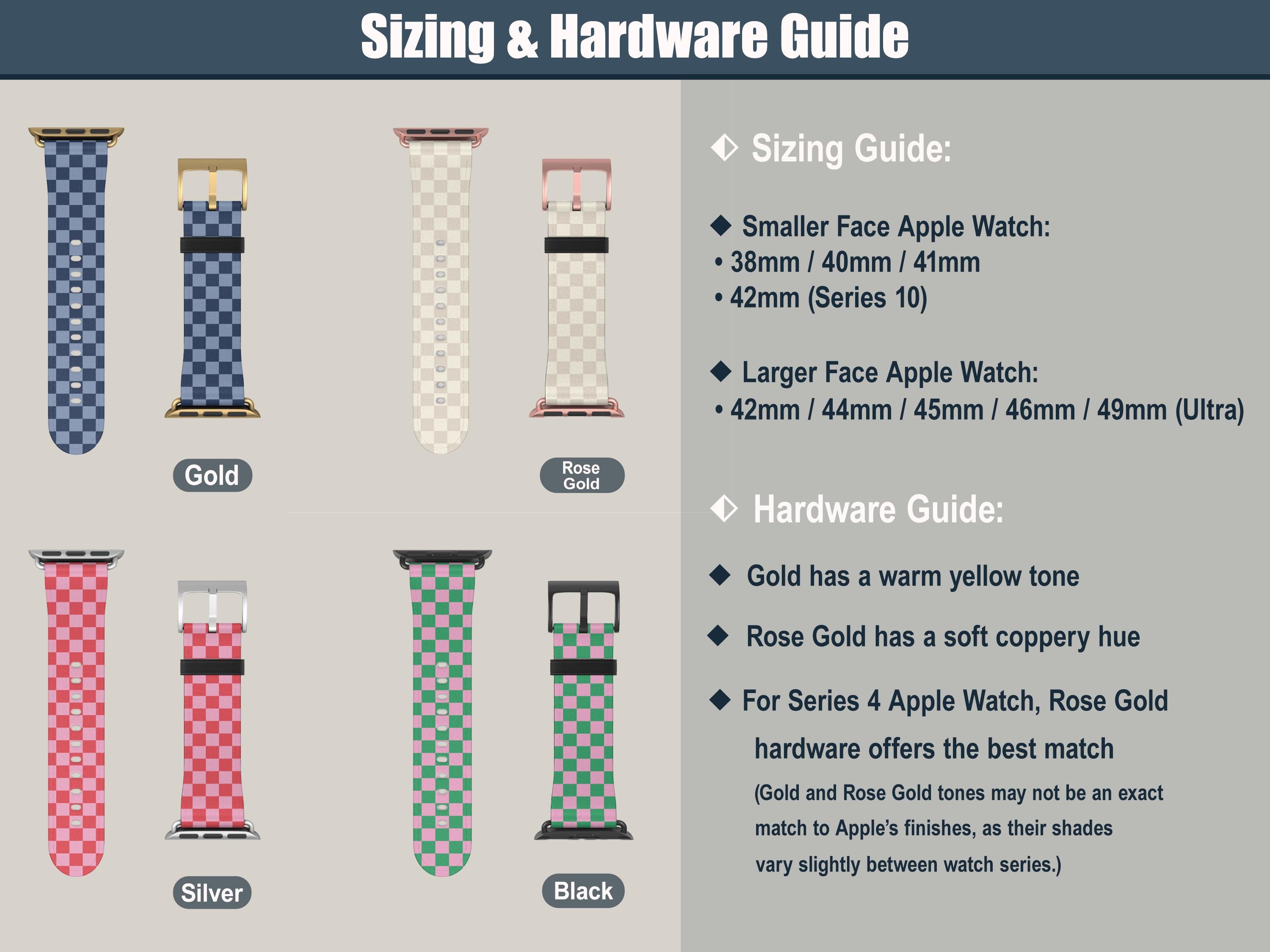 Retro Checkered Apple Watch Band for Series 10 9 8 7 6 5 4 SE Ultra ...