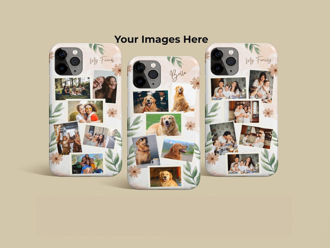 Personalized Custom Photo Collage Phone Case Picture Family Phone Case ...