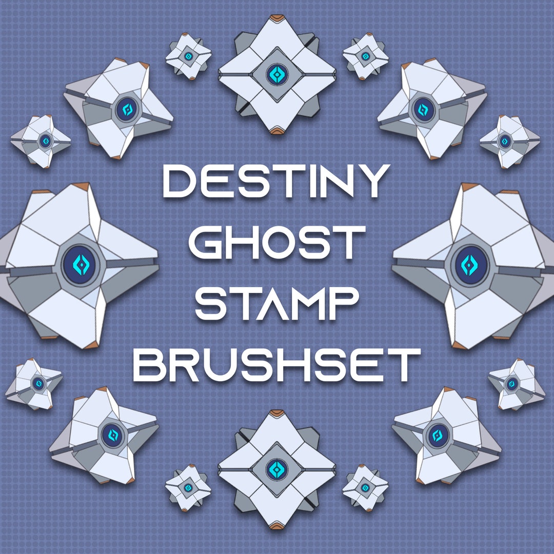 Destiny Ghost Procreate Stamp Set - Etsy