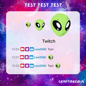 Animated Rotating Alien Head Twitch/discord Emote - Etsy