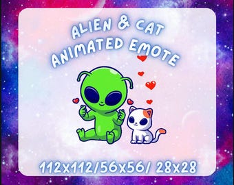 Animated Rotating Alien Head Twitch/discord Emote - Etsy