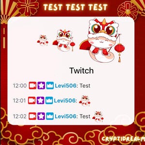 Year of the Snake Static Emote for Twitch & Discord - Etsy