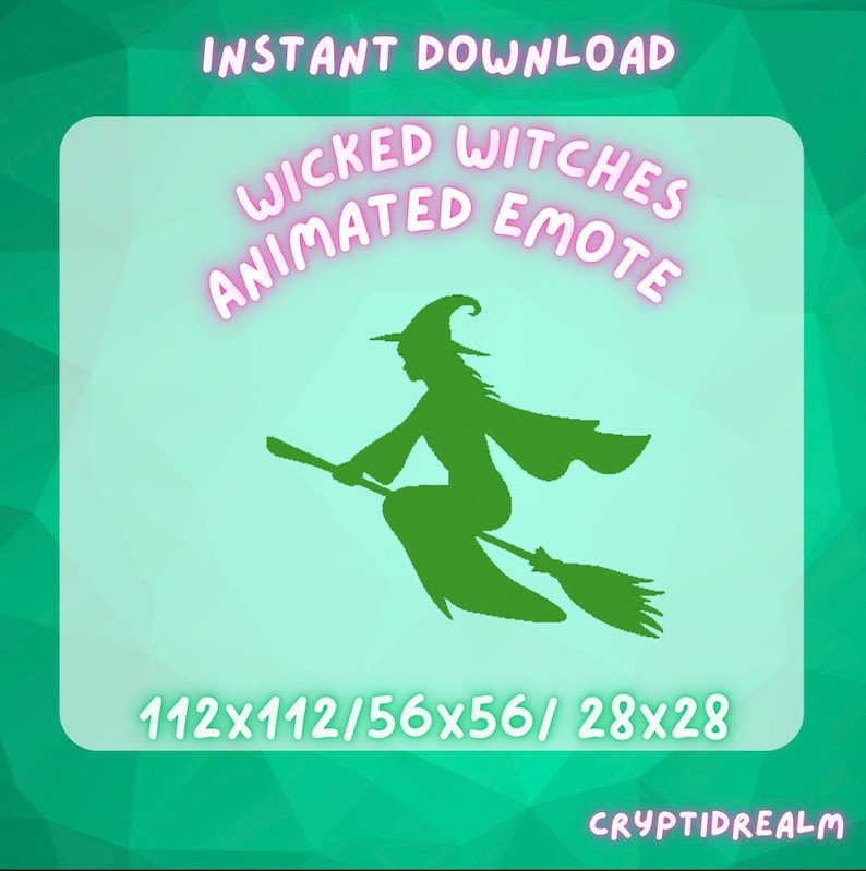 Wicked Witches Animated Emote for Twitch & Discord - Etsy