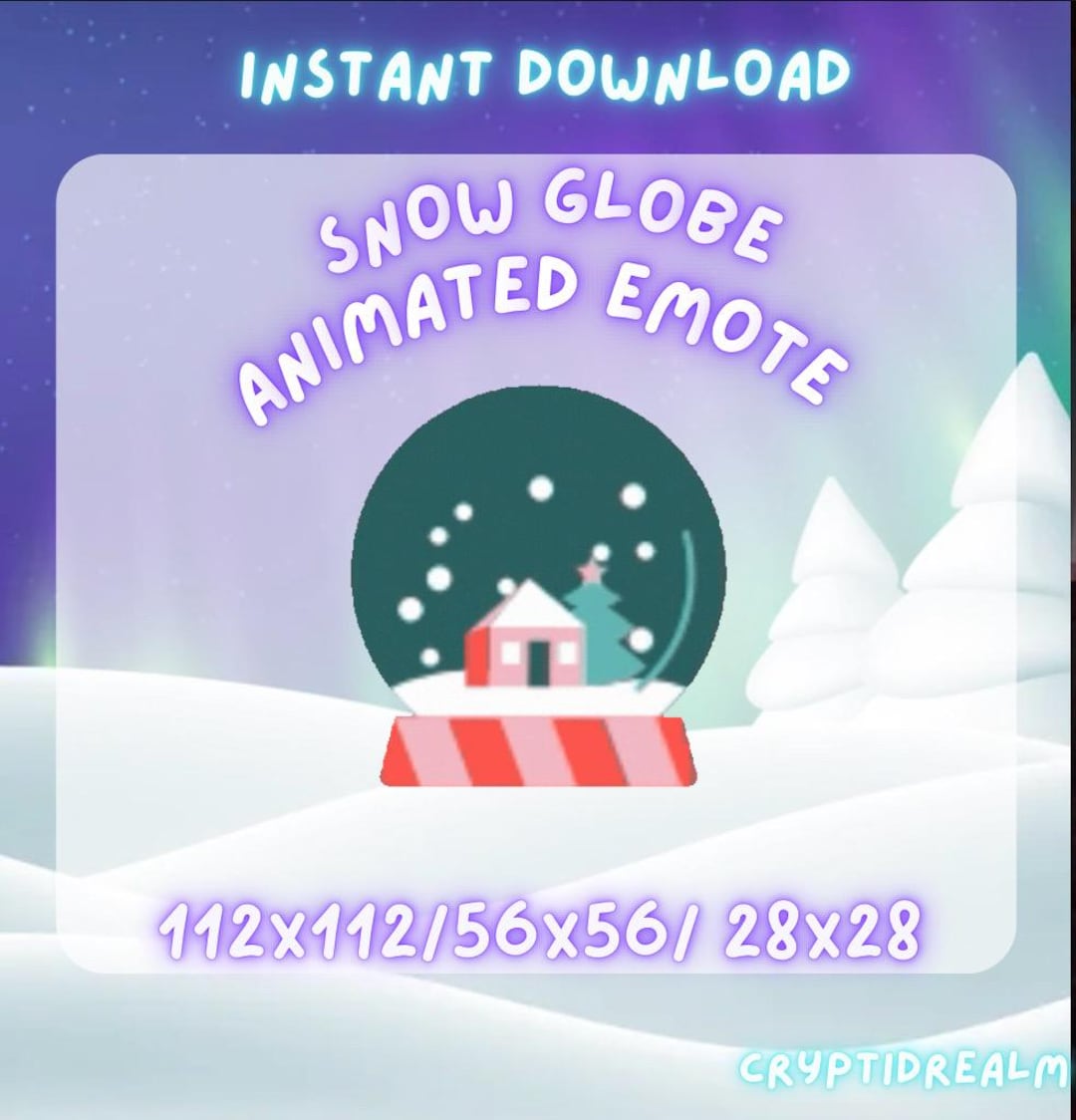 Animated Snow Globe Twitch/discord Emote - Etsy