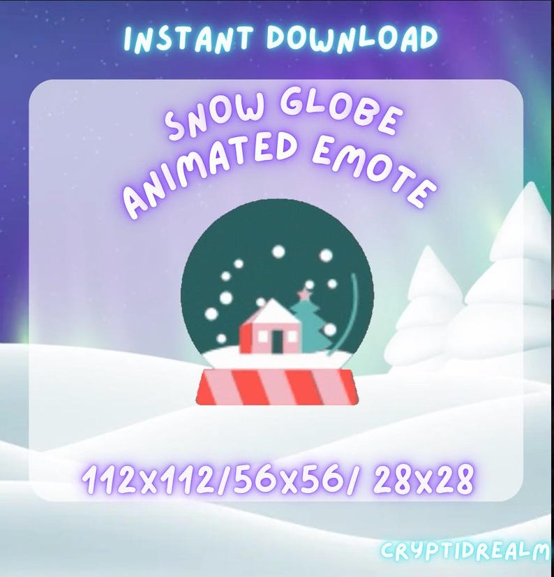 Animated Snow Globe Twitch/discord Emote - Etsy