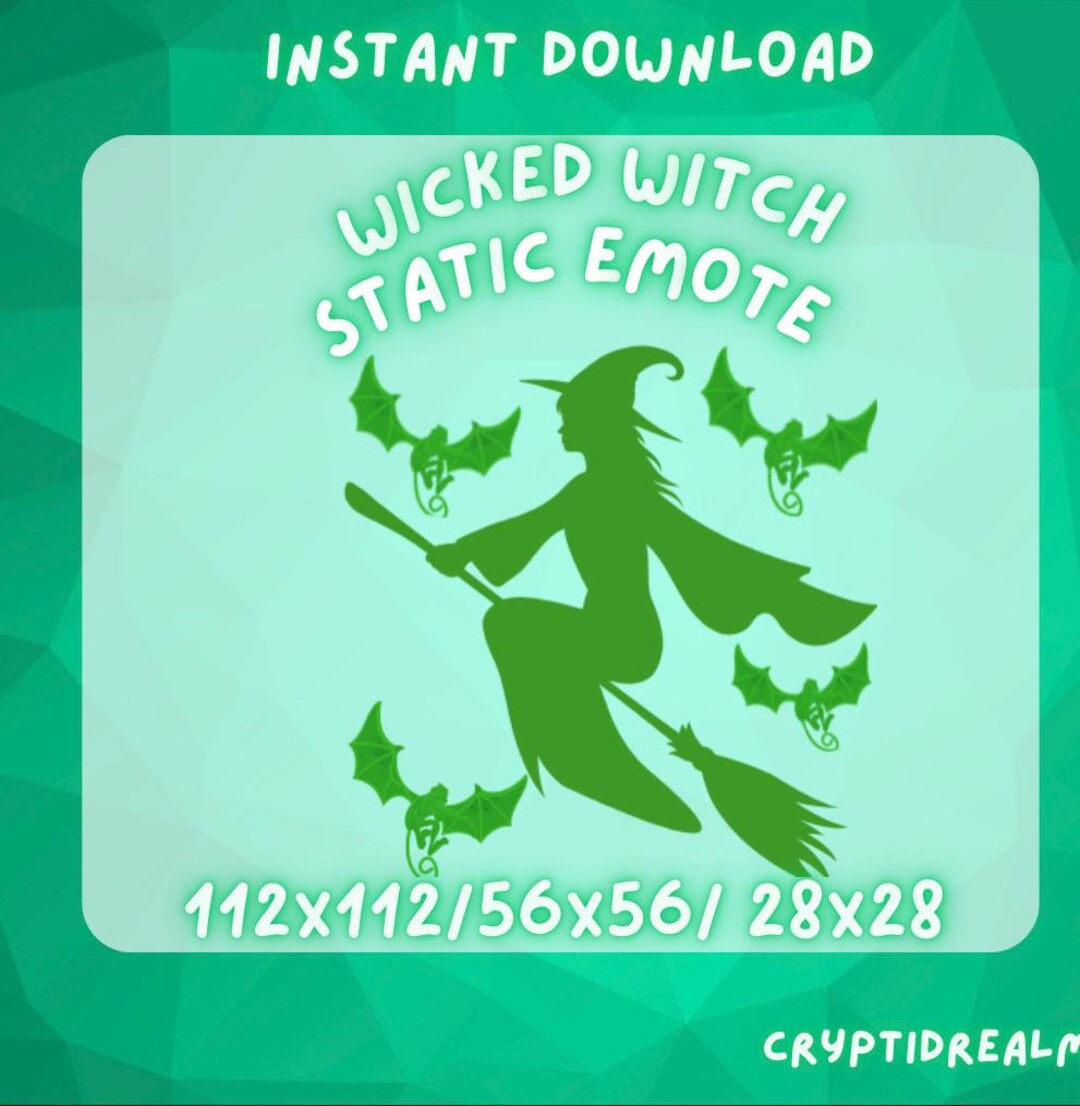 Wicked Witch Static Emote for Twitch & Discord - Etsy
