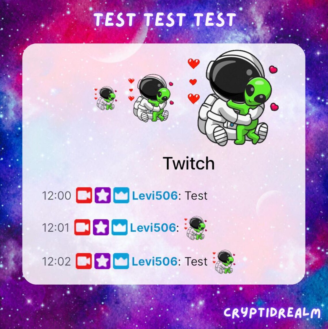 Animated Astronaut & Alien Twitch/discord Emote - Etsy