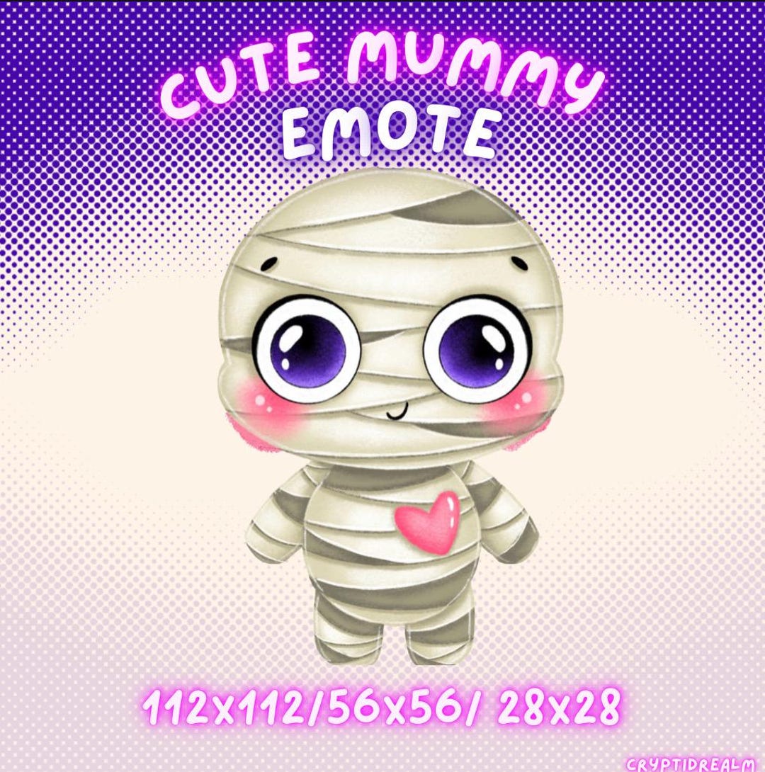 Cute Mummy Emote for Twitch & Discord - Etsy