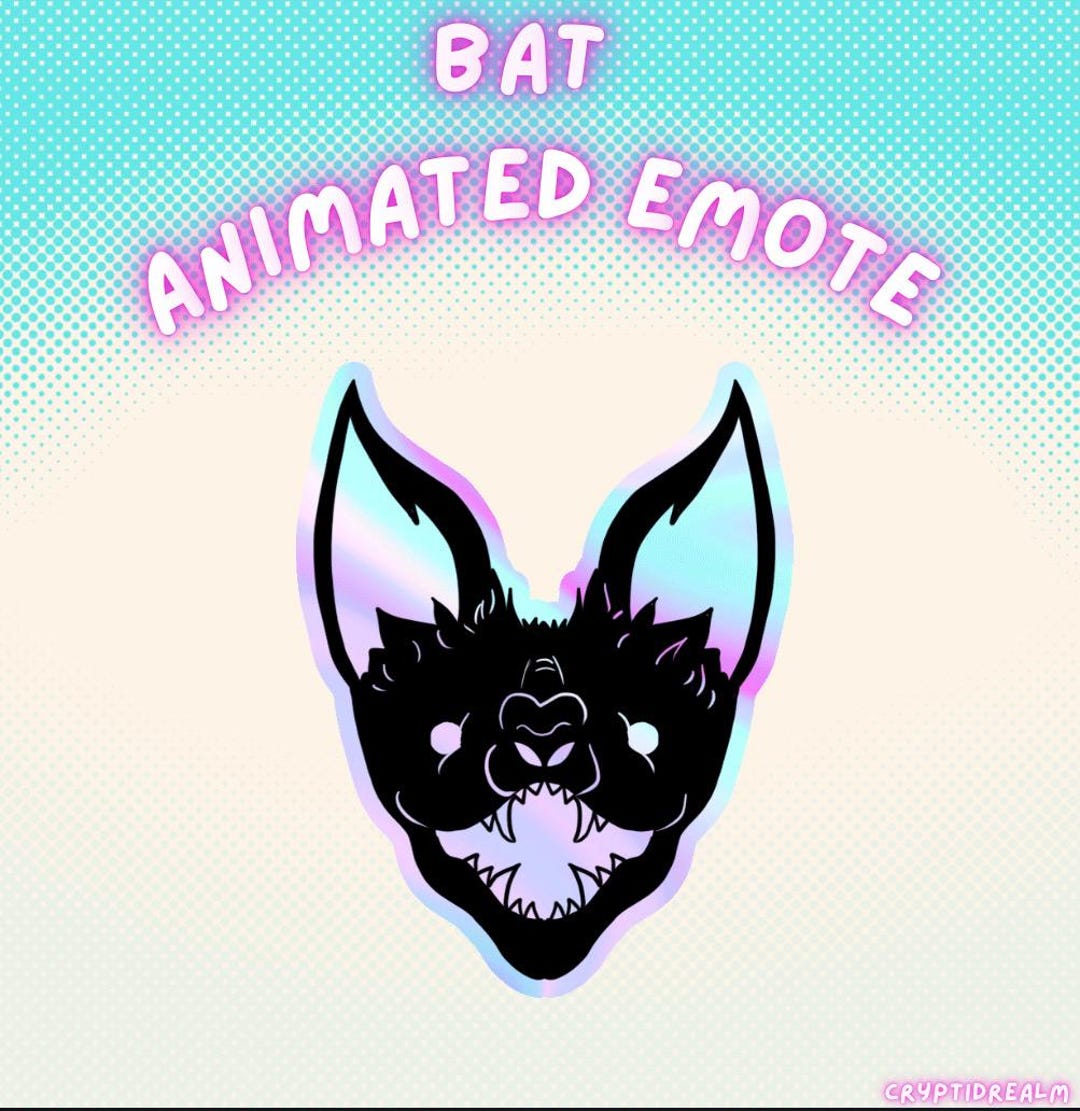 Animated Bat Twitch/discord Emote - Etsy