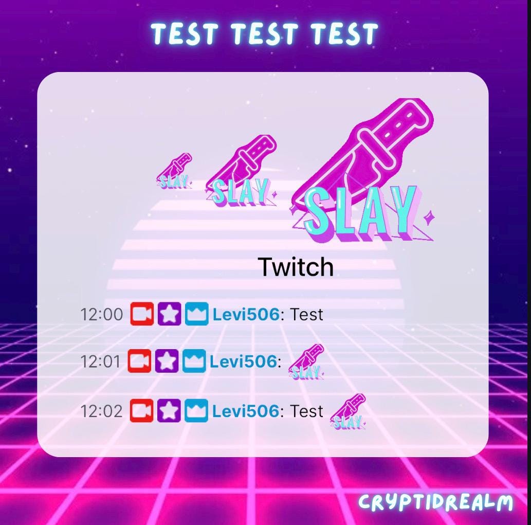 Animated Retro Slay Twitch/discord Emote - Etsy