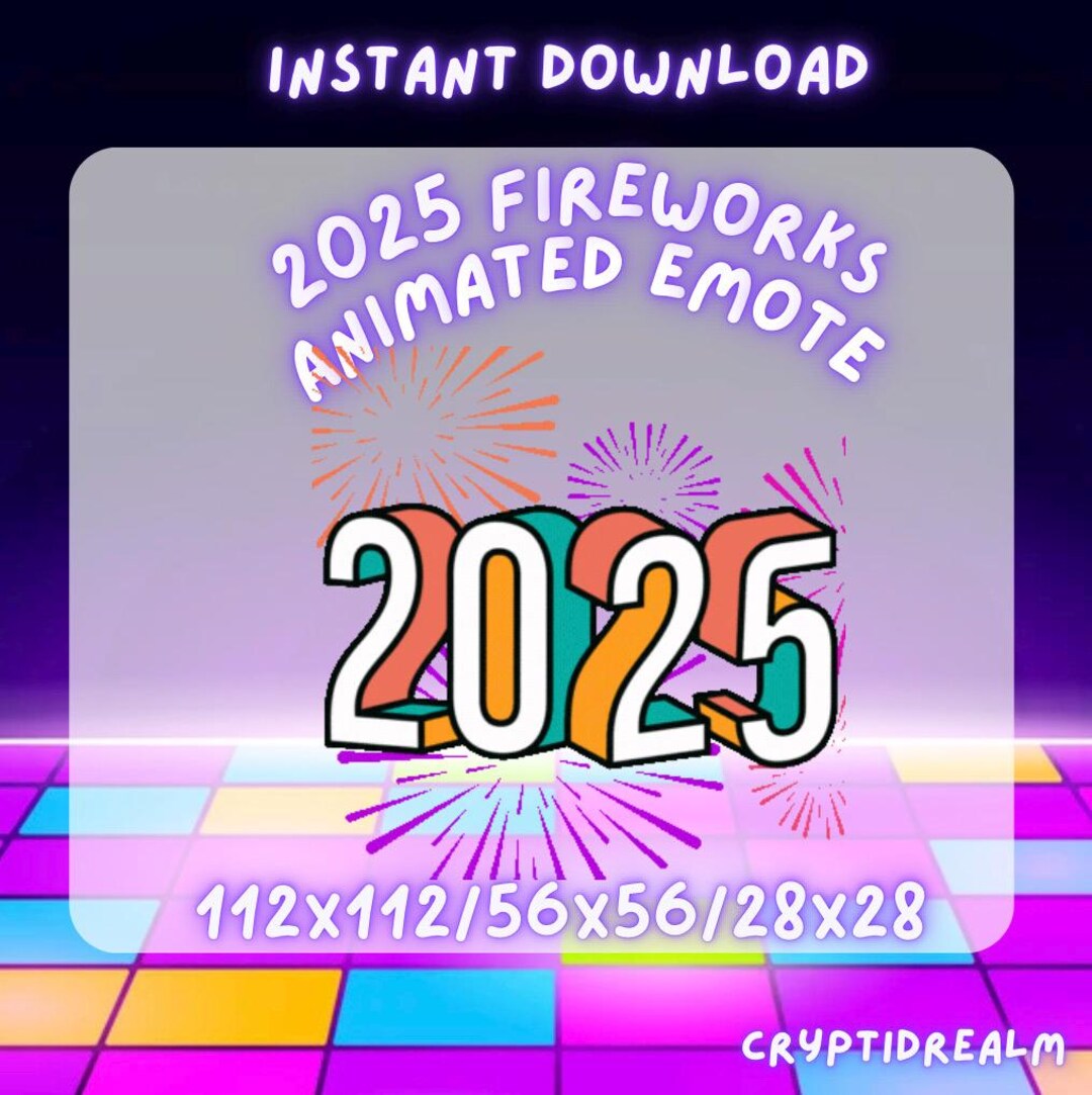2025 Fireworks Animated Emote for Twitch/discord - Etsy