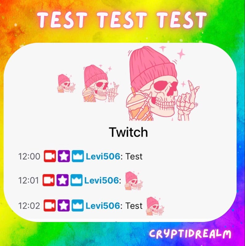 Periodt Skull Static Emote for Twitch & Discord - Etsy