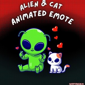 Animated Alien & Cat Twitch/discord Emote - Etsy