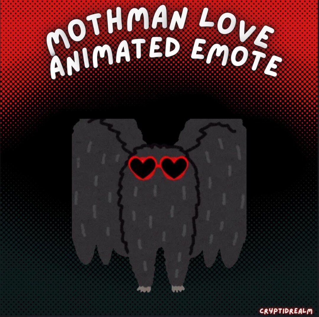 Animated Mothman Love Twitch/discord Emote - Etsy
