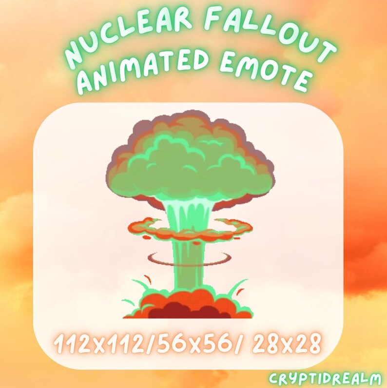 Nuclear Fallout Animated Twitch/discord Emote - Etsy