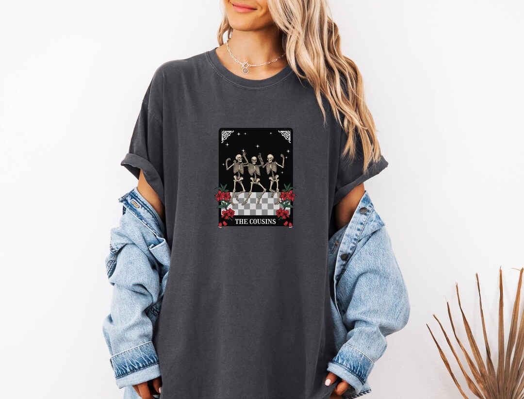Cousin Skeleton Tarot Card Comfort Colors® T-shirt, Matching Cousin ...